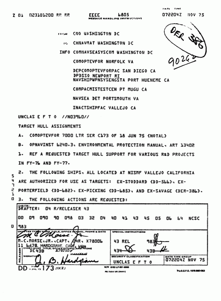 Naval Message 5 